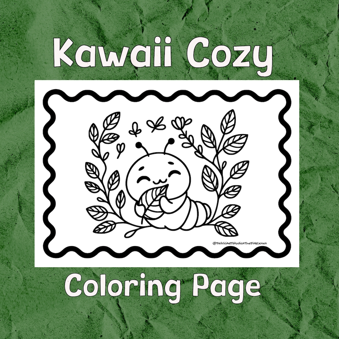 Cute Coloring Page Cozy Coloring Pages Kawaii Coloring Sheets Easy and ...