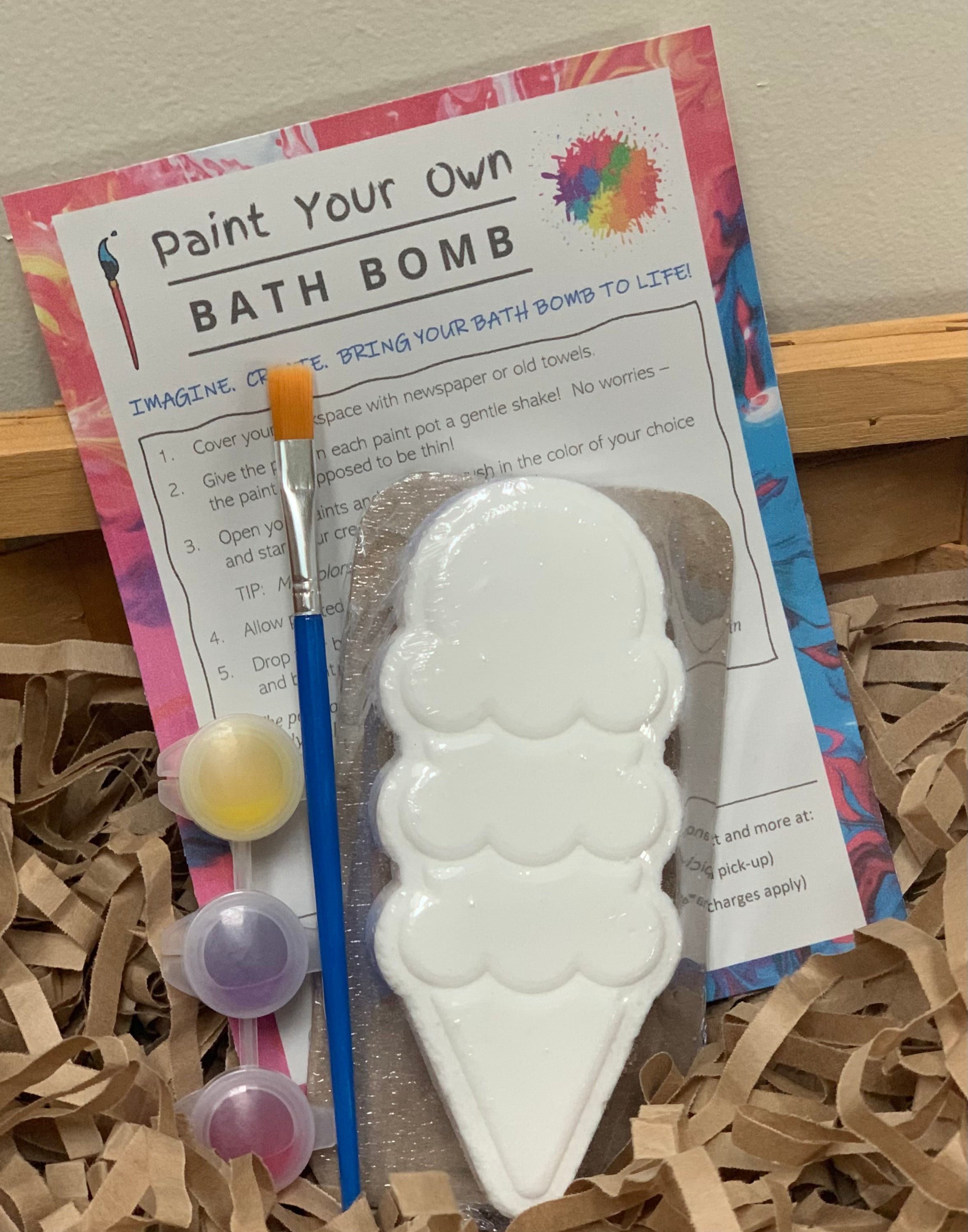 Paint Your Own Bath Bomb Kit - Etsy