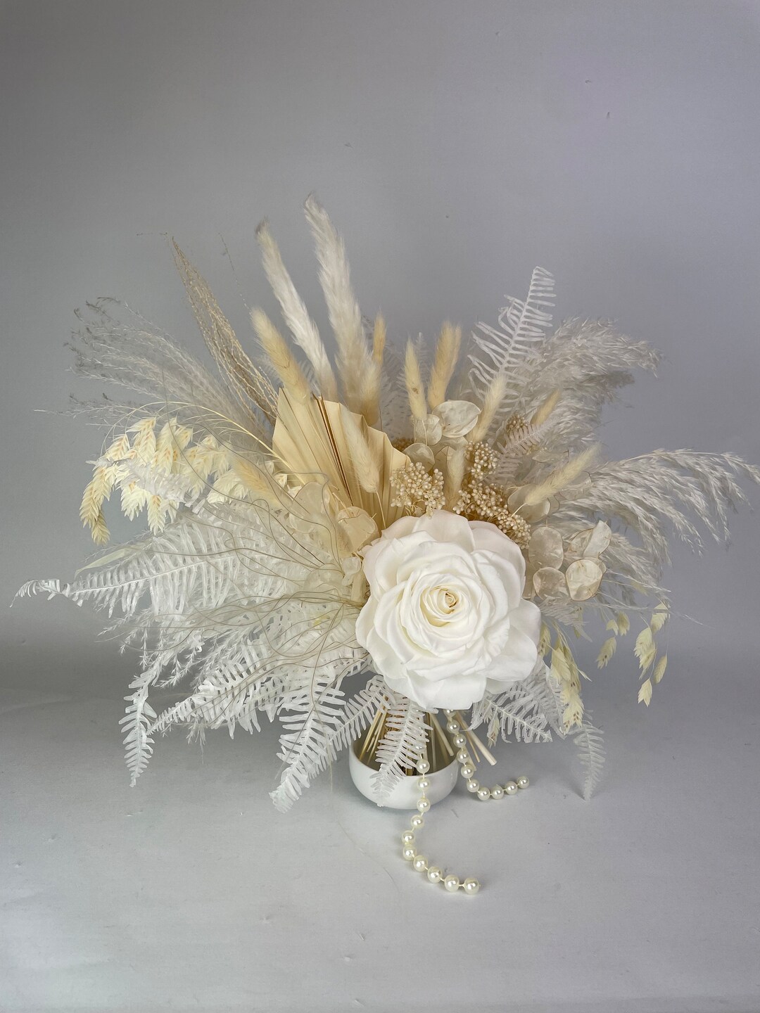 Elopement Bridal Bouquet, Boho Bridal Bouquet for Elopement ,preserved ...