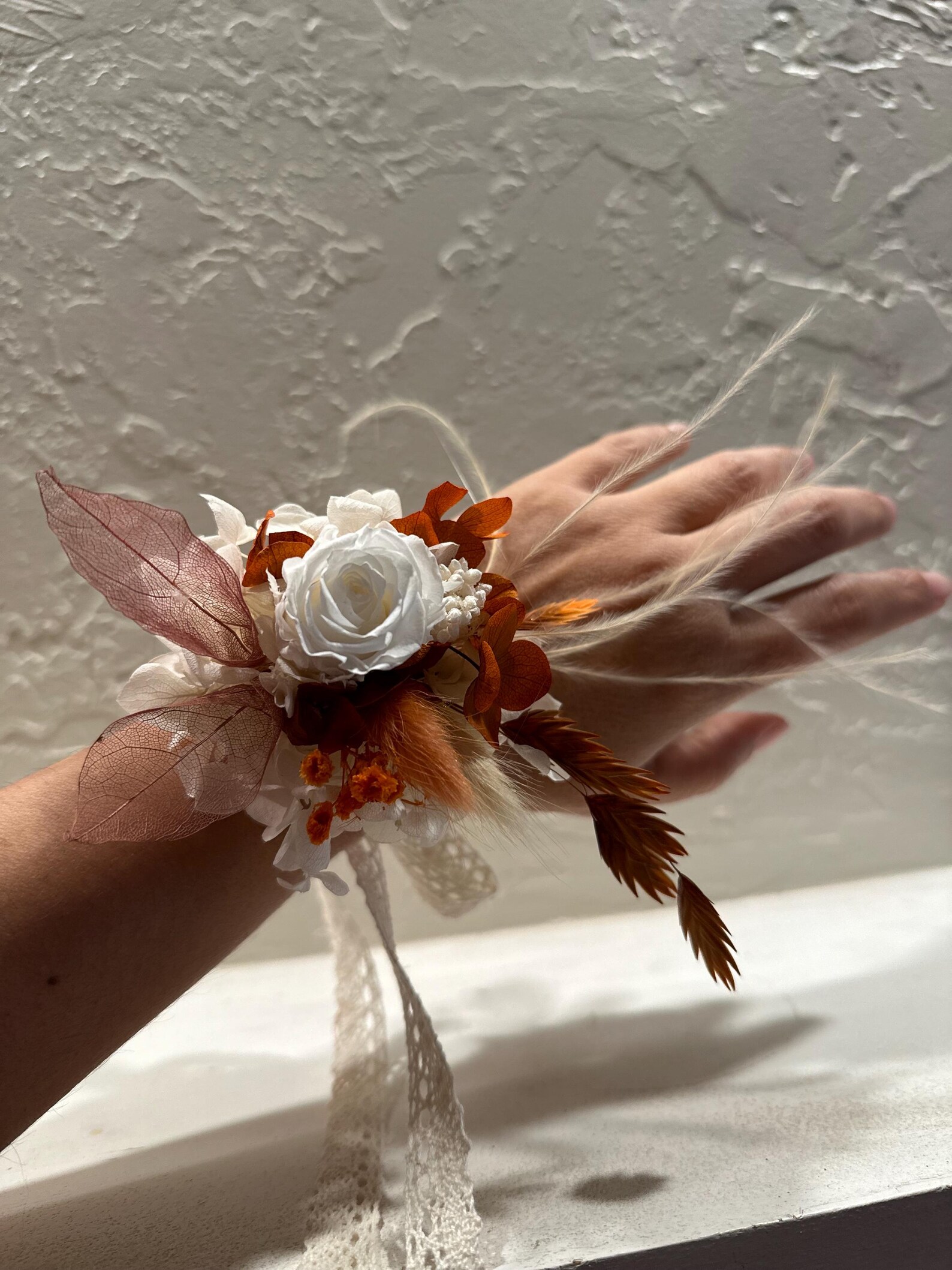 Rust Terracotta Dried Flower Bouquet: Boho Wedding Flowers - Etsy