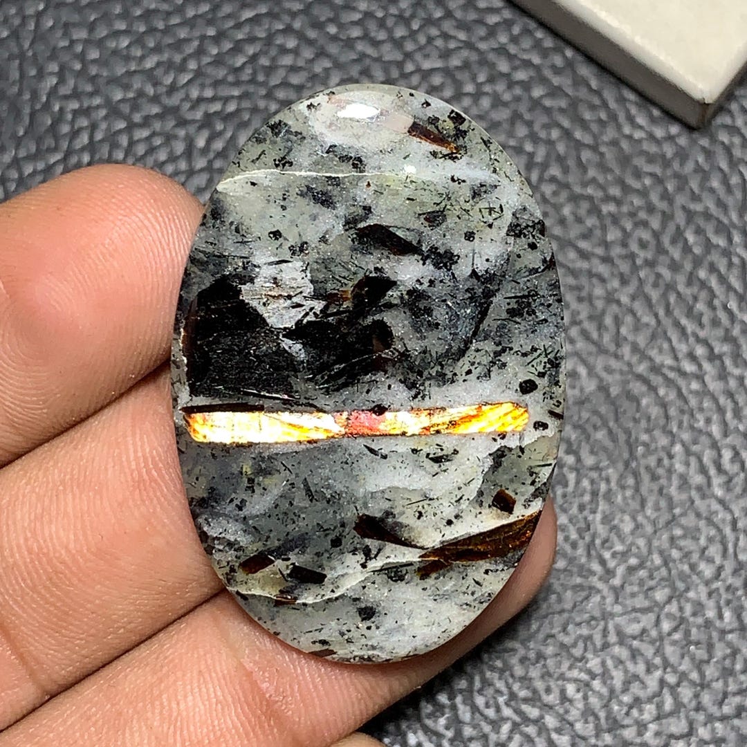 Astrophyllite Cabochon __ Oval Cabochon__ 42x28x5 MM__ 52 CTS__ #A567 ...