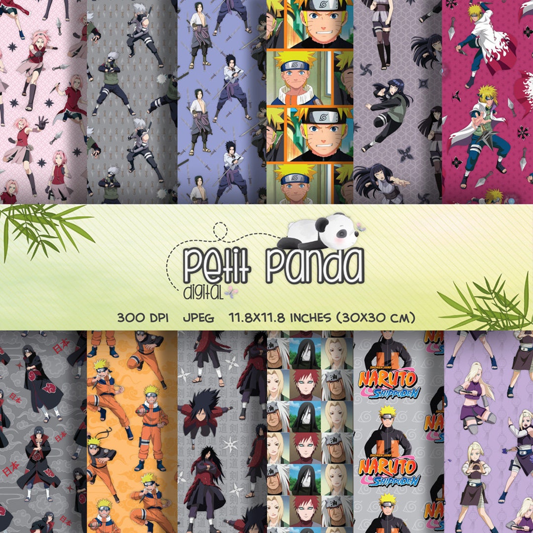 Anime Digital Paper Printable Scrapbooking Decor - Etsy
