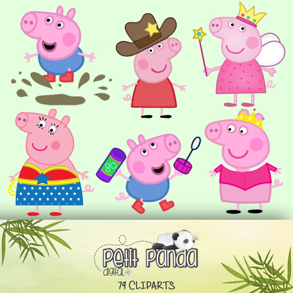 Pig Digital Paper Scrapbooking Printable Wallpaper - Etsy