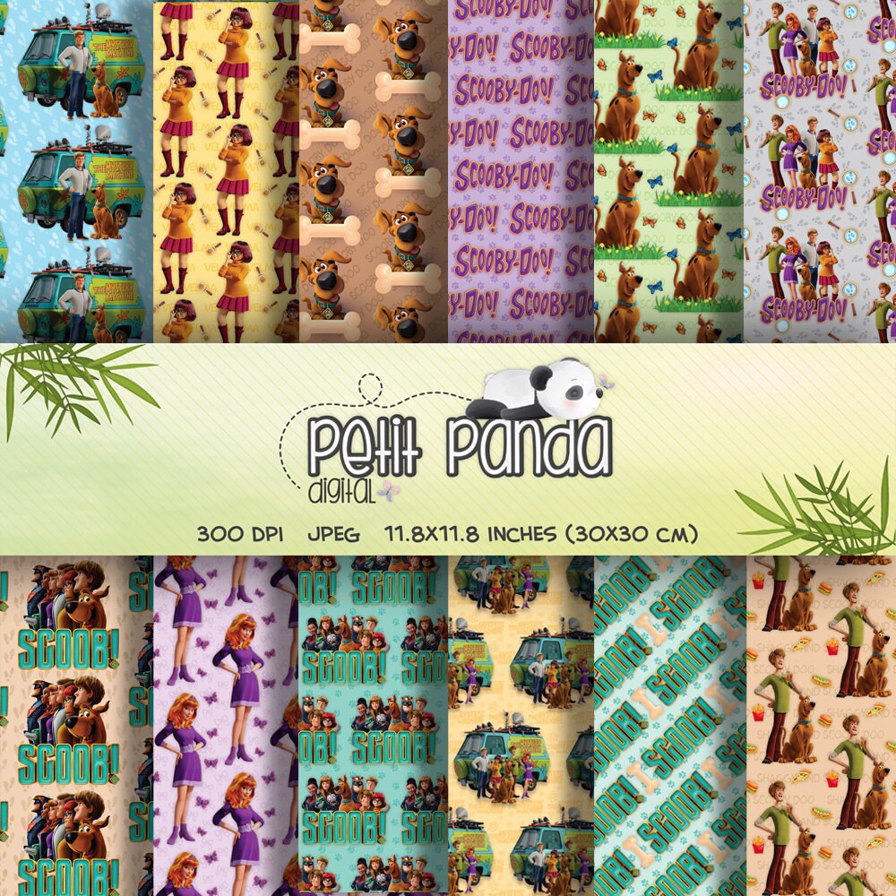 Scooby Doo Papel digital imprimible Scrapbooking - Etsy España