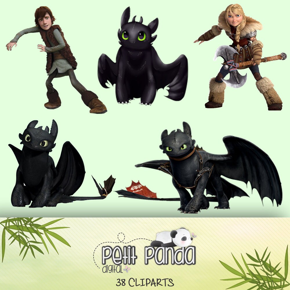 Toothless Vs Hook Fang Clipart
