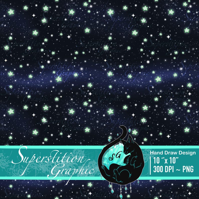 Duo Bluey Space Background || Seamless Digital Pattern Design - Etsy
