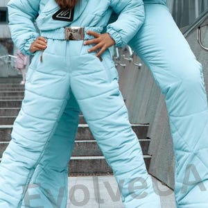 Mint Blue Winter Snow Suit for Women, Snowboarding and Ski Outfit - Etsy
