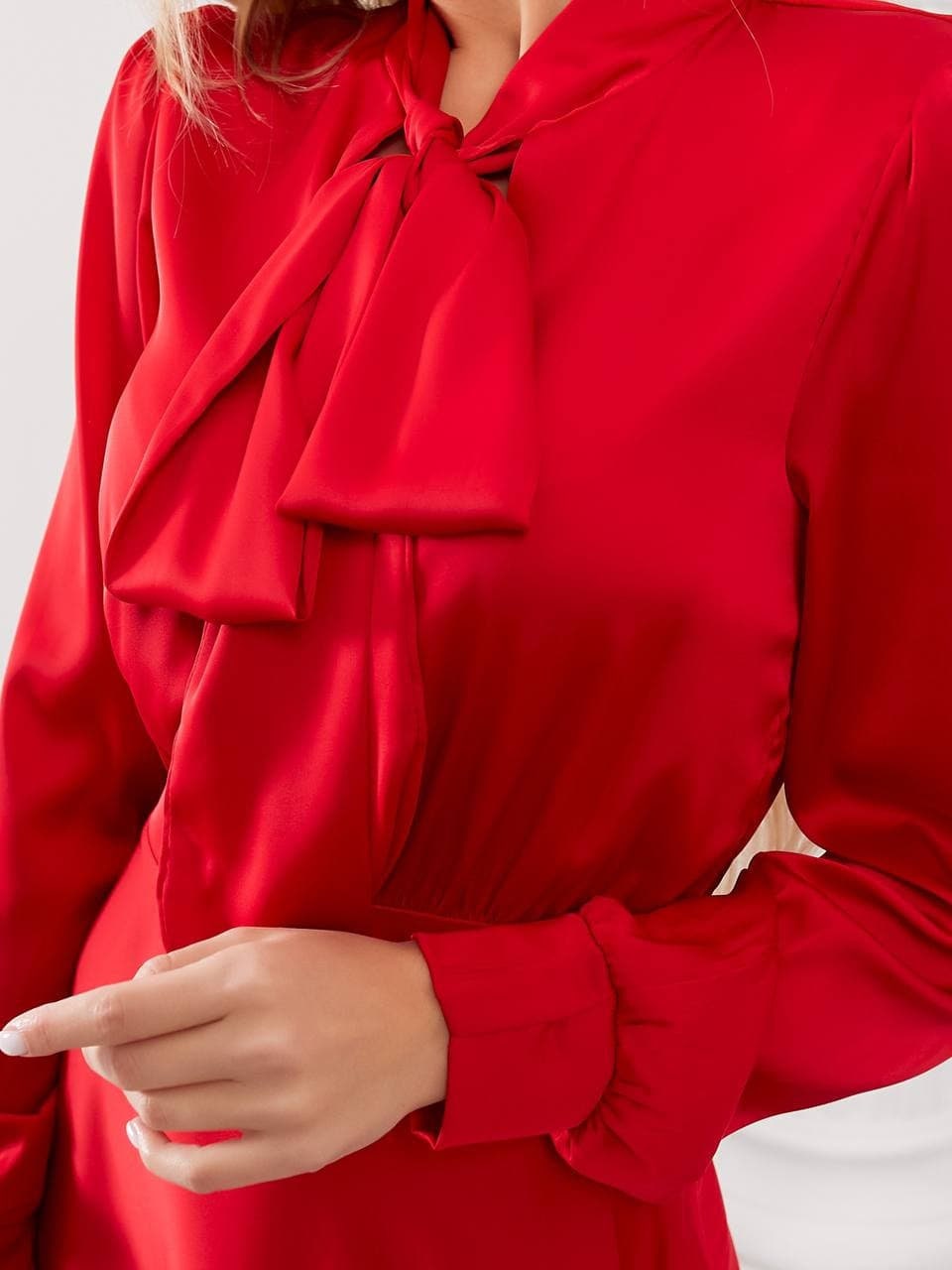 Red Silk Midi Dress Silk Modest Dress for Women Red Silk - Etsy