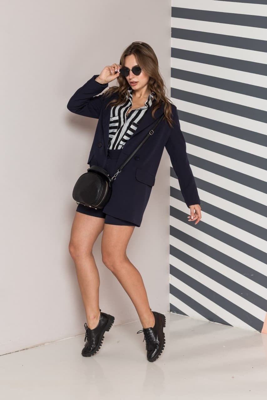 Black Womens Shorts and Blazer Suit Set Black Shorts Suit - Etsy