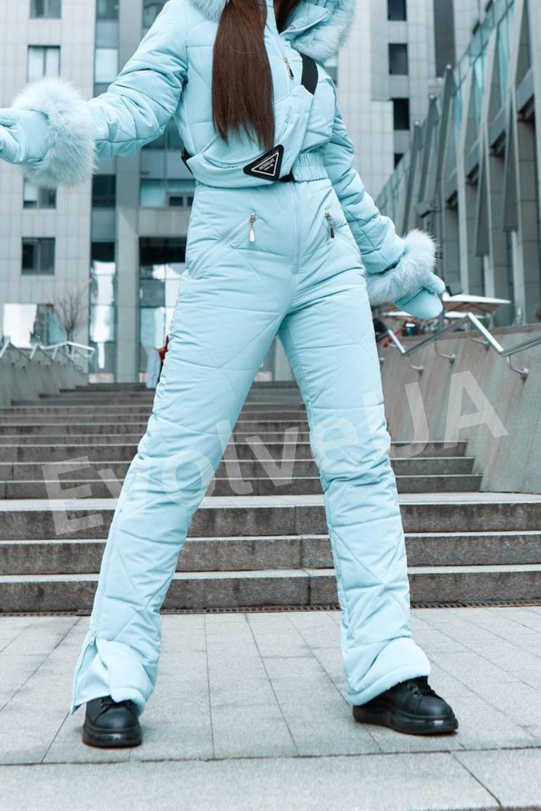 Mint Blue Winter Snow Suit for Women, Snowboarding and Ski Outfit - Etsy