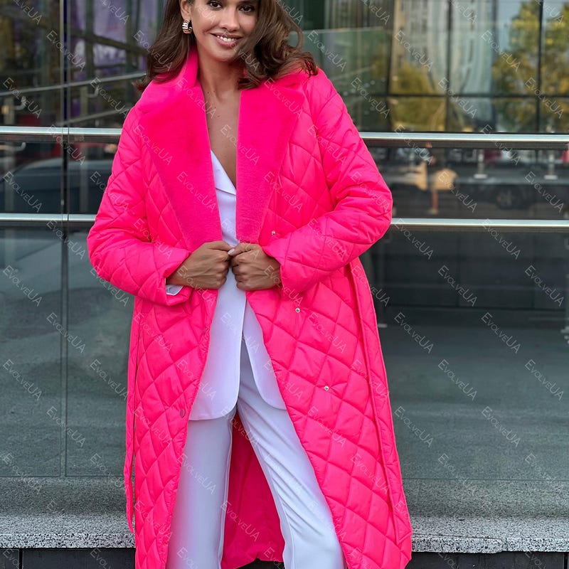 Long Puffer Coat - Etsy