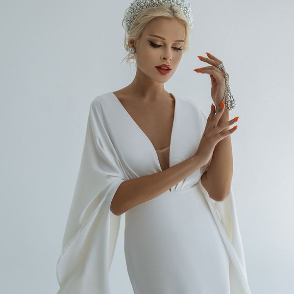 Long Sleeve Sexy Wedding Dresses Etsy