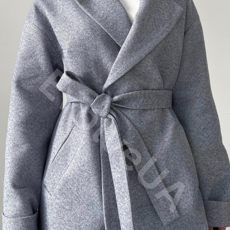 Grey Wool Coat - Etsy