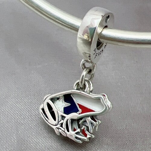 Puerto Rico Flag Charm Dangle Pendant S925 Sterling Silver - Etsy