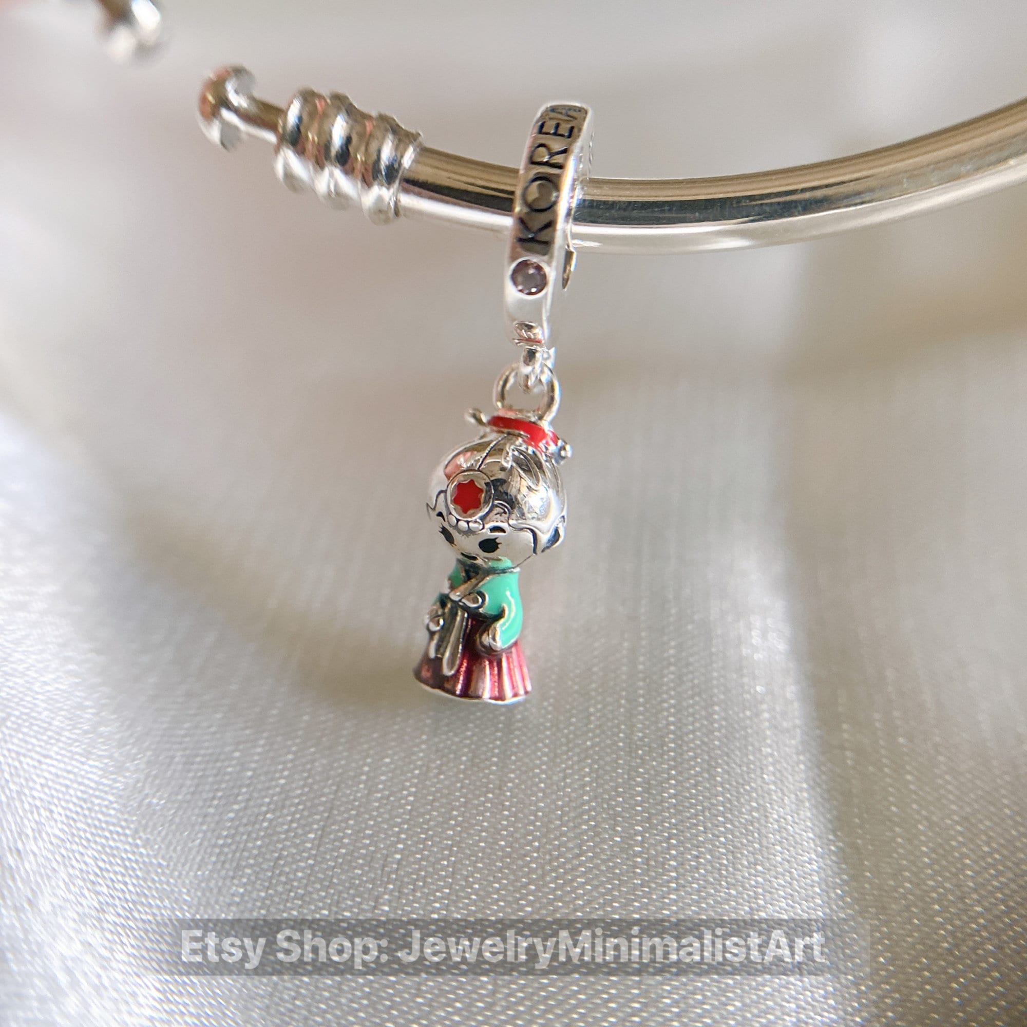 Pandora charmsKorean Doll Hanbok Dangle Charm2021 NewCharms | Etsy