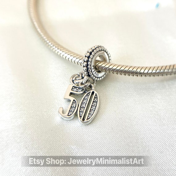 Pandora 50th Celebration Dangle Charm - www.staciebronson.com