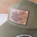 Premium Leather With Wood Riveted Moose Design Patch Trucker Hat - Etsy