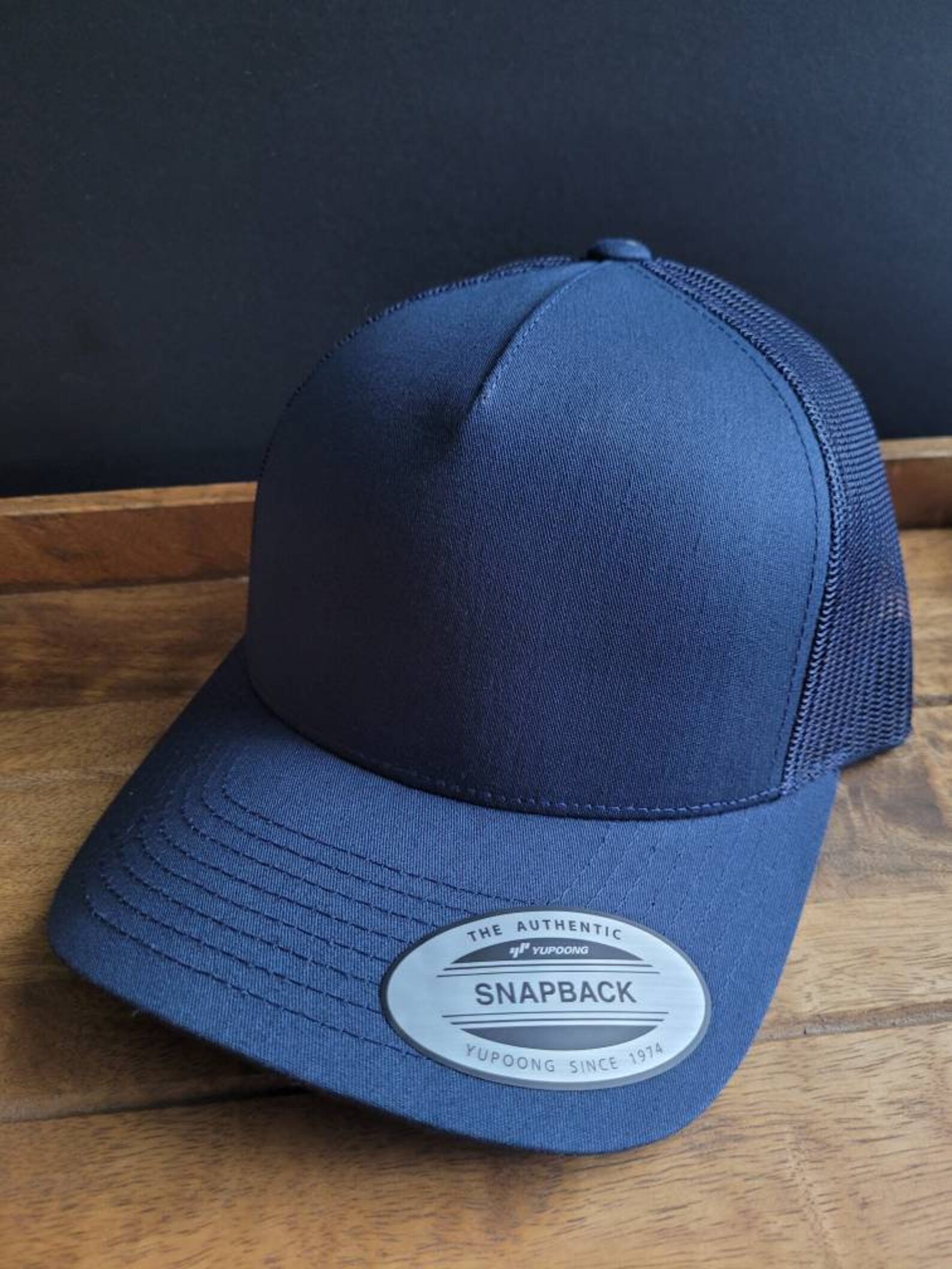 Premium Leather With Wood Riveted Moose Design Patch Trucker Hat - Etsy