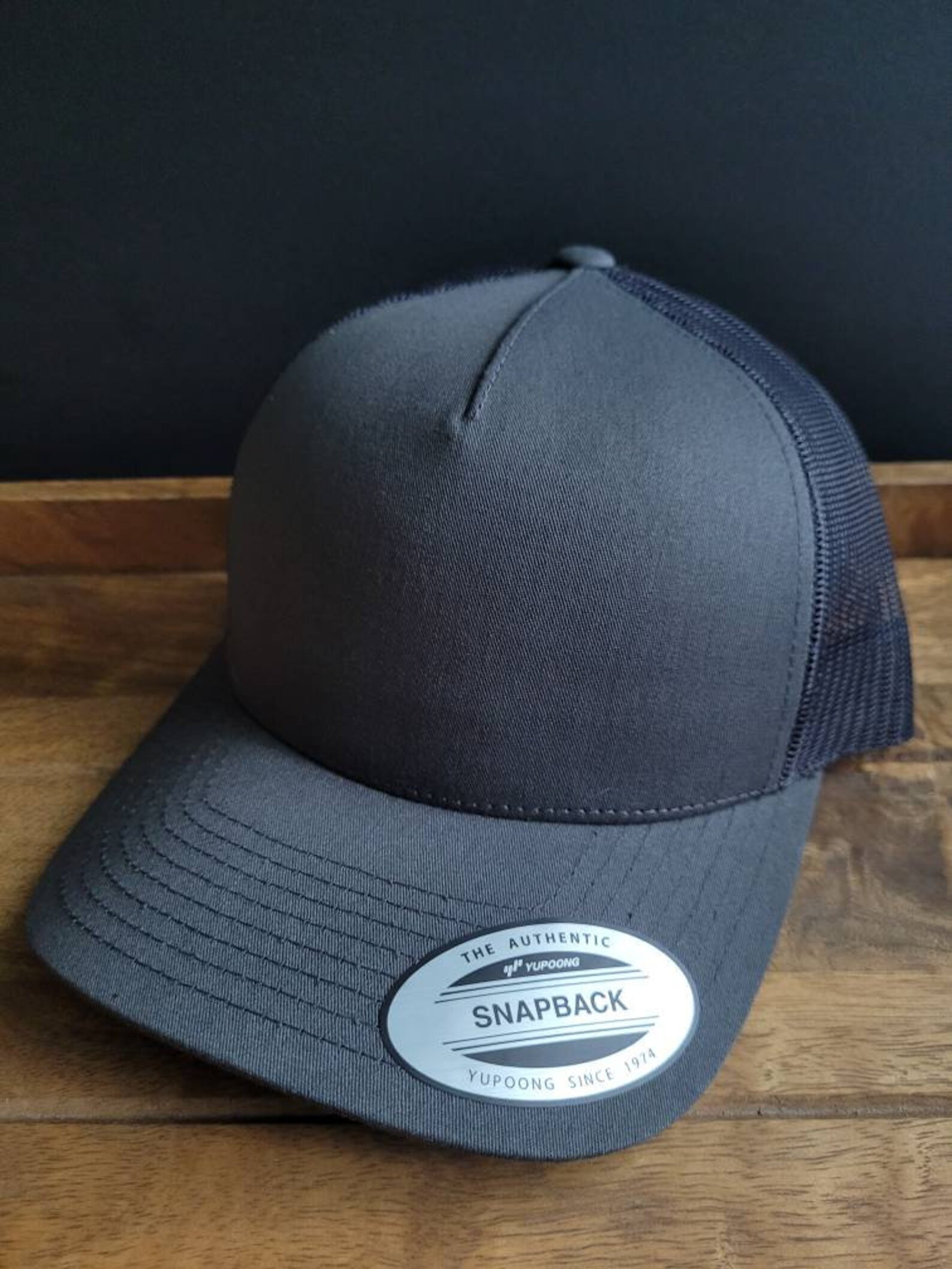 Premium Leather With Wood Riveted Moose Design Patch Trucker Hat - Etsy