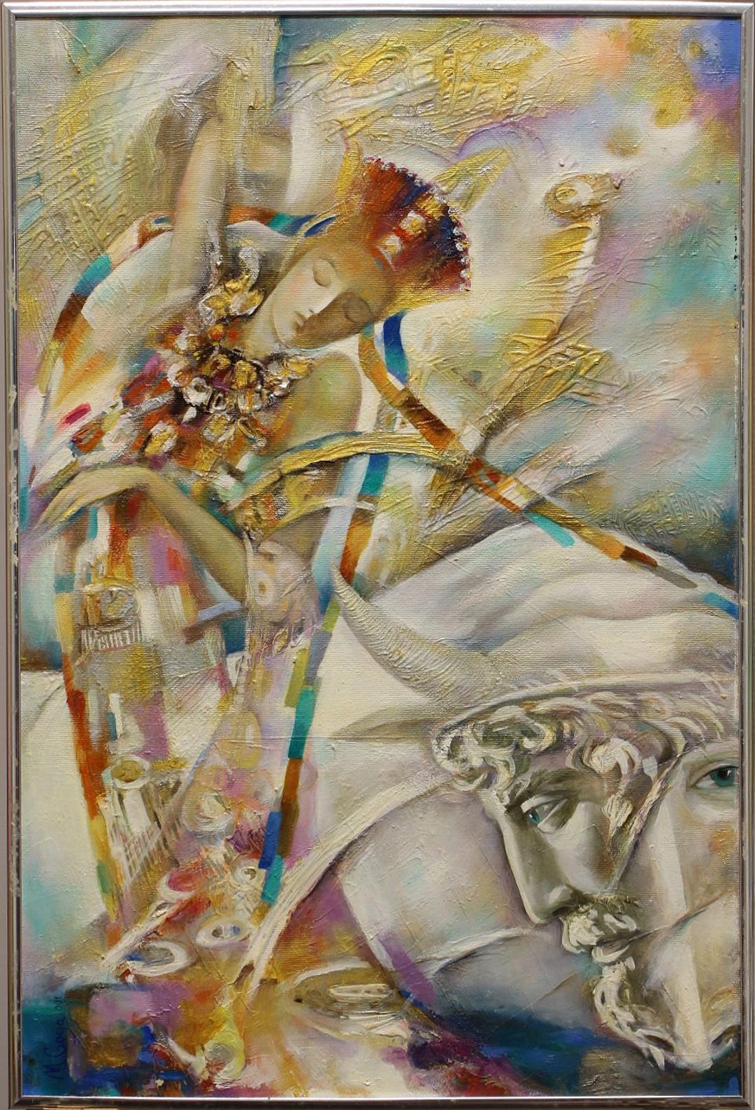 Maria Goga. the Abduction of Europe. Year 2001. Acrylic, Gold, Silver ...