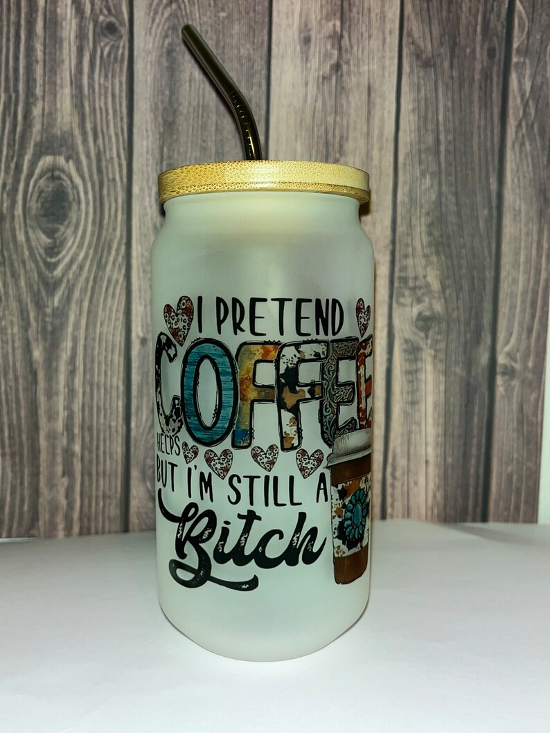 16 Oz Sublimation Glass Can - Etsy