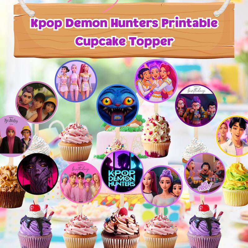 Kpop Demon Hunters Cupcakes - Etsy