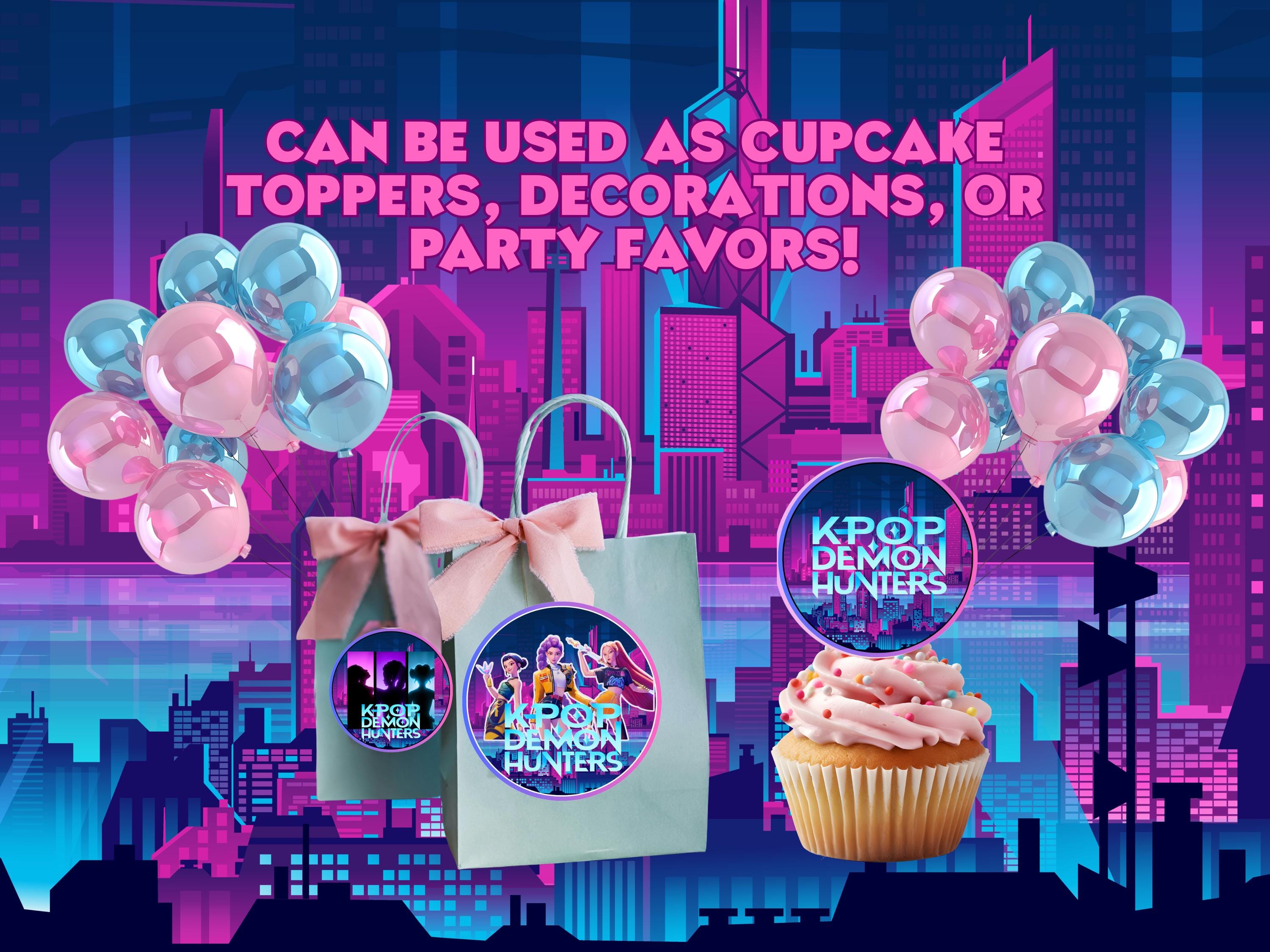 K-pop Cake Topper & Cupcake Topper Kit | Printable Birthday Party ...