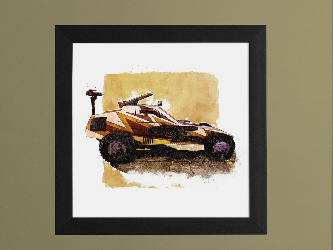 Megaforce Megadestroyer Dune Buggy Framed Watercolor Print - Etsy