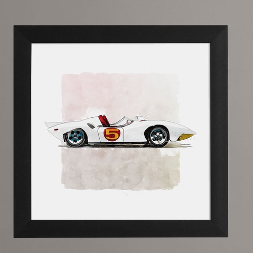 Mach 5 speed Racer 11x11 Print - Etsy
