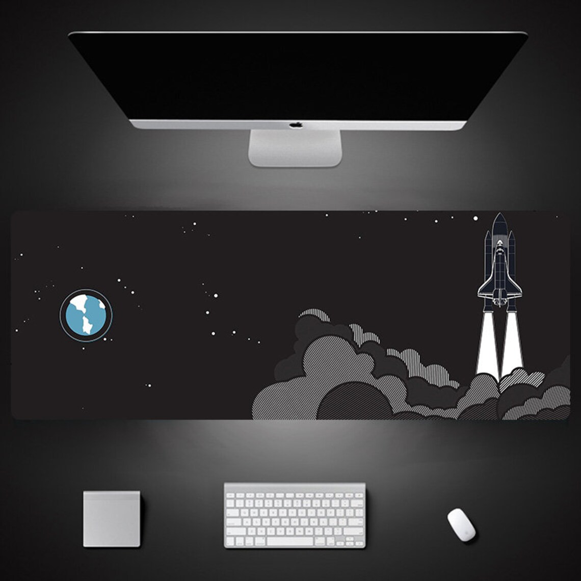 NASA Astronaut Moon Space Themed JUMBO Oversized Desk Mat | Etsy