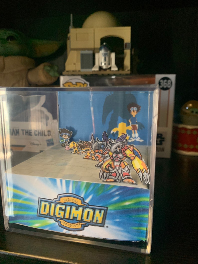 Digimon 3D Diorama Agumon Digivolution Line - Etsy