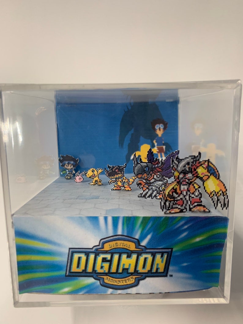 Digimon 3D Diorama Agumon Digivolution Line - Etsy