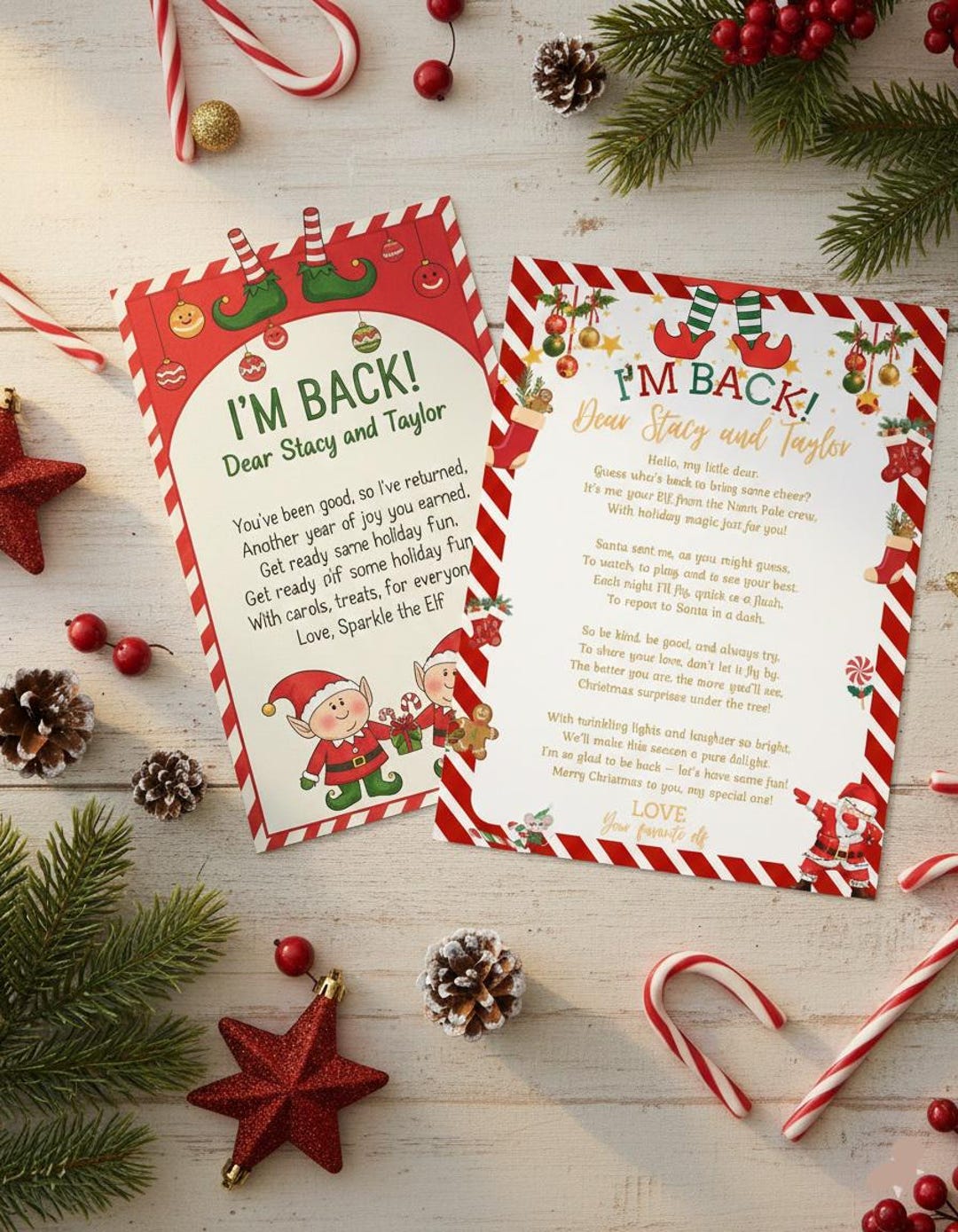 Custom Elf Return Letter Printable | Editable Christmas Elf Welcome ...