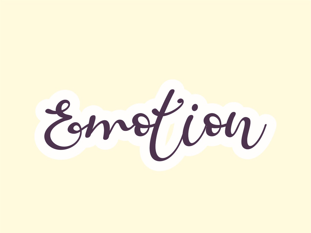 Emotion Font Download Calligraphy Font Digital Font - Etsy
