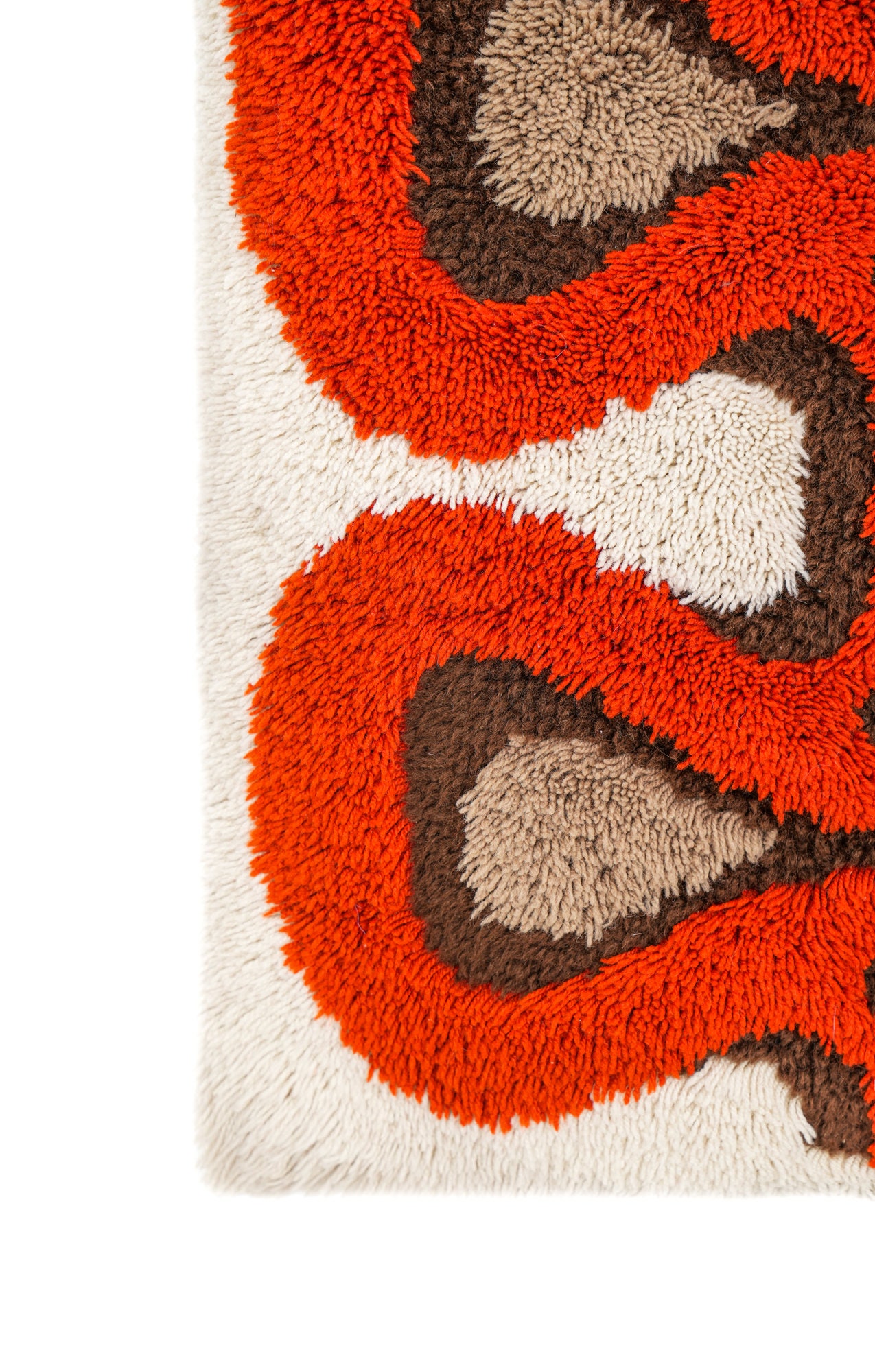 Vintage Scandinavian Rya Rug, Wool Rug, Handmade Rug, 4'8 X 2'4 - Etsy