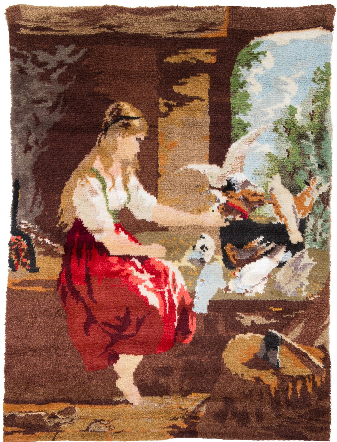 Vintage Swedish Rug Cinderella Rug Pictorial Rug Danish - Etsy