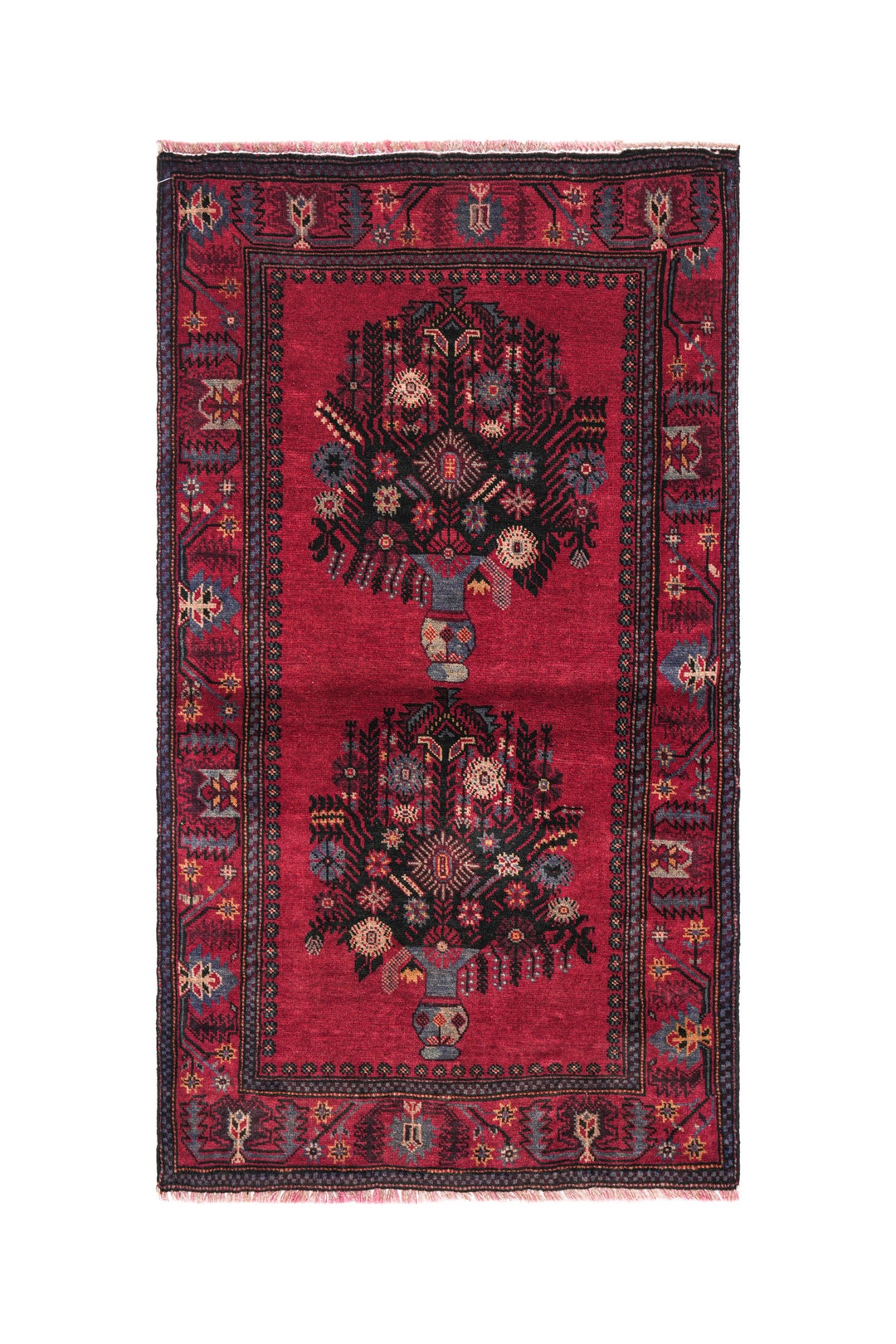 Vintage Rug, Baloch Rug, Handmade Rug, Floral Rug, Decorative Rug, Rug ...