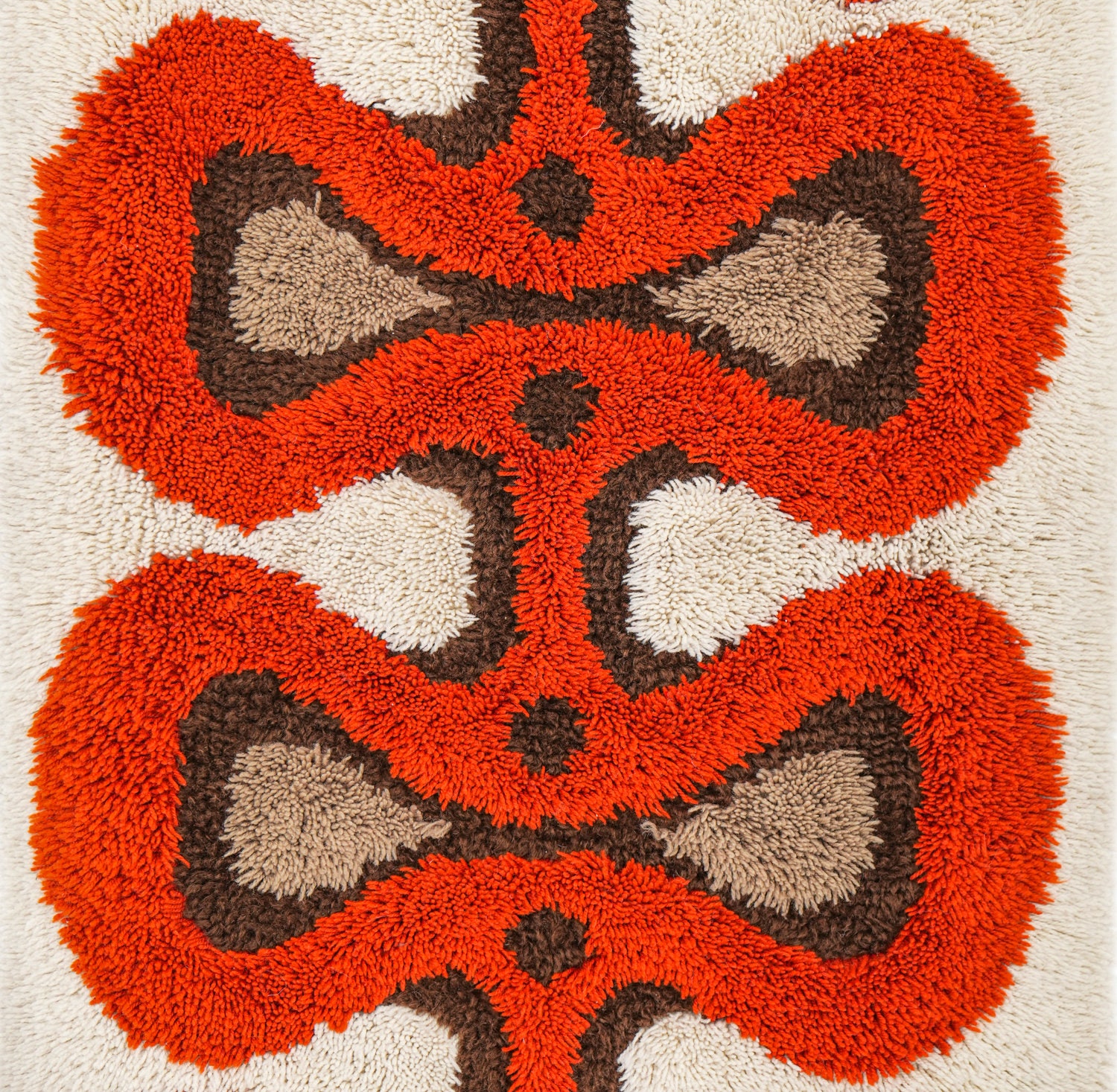 Vintage Scandinavian Rya Rug, Wool Rug, Handmade Rug, 4'8 X 2'4 - Etsy