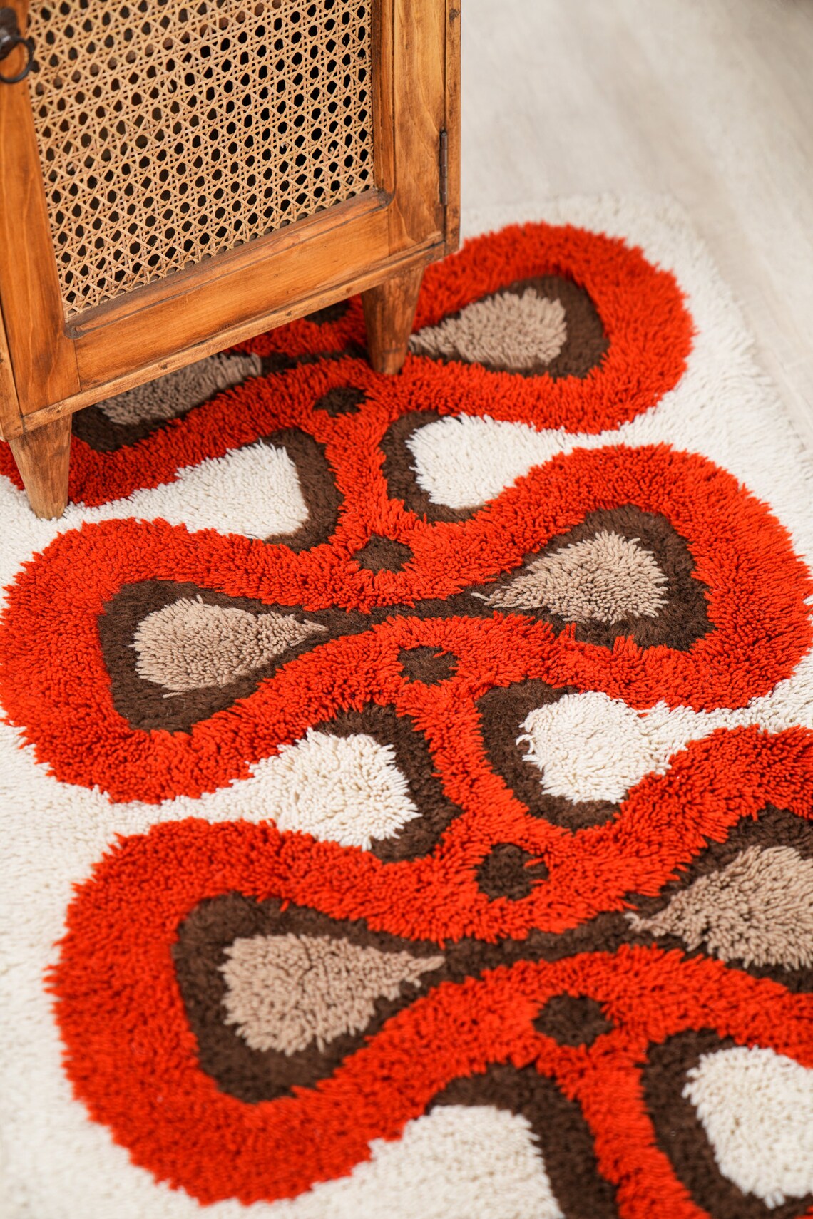 Vintage Scandinavian Rya Rug, Wool Rug, Handmade Rug, 4'8 X 2'4 - Etsy