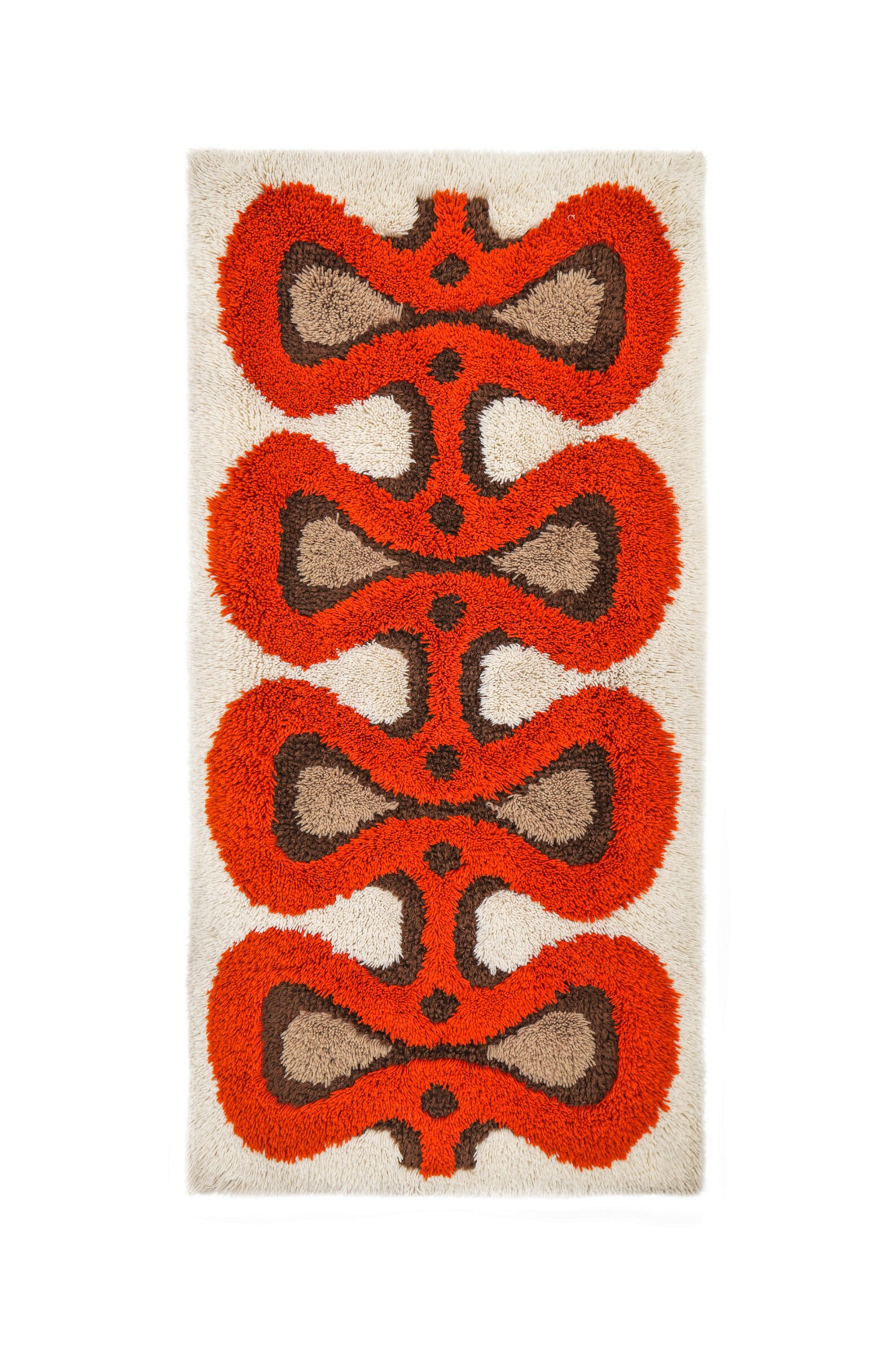 Vintage Scandinavian Rya Rug, Wool Rug, Handmade Rug, 4'8 X 2'4 - Etsy