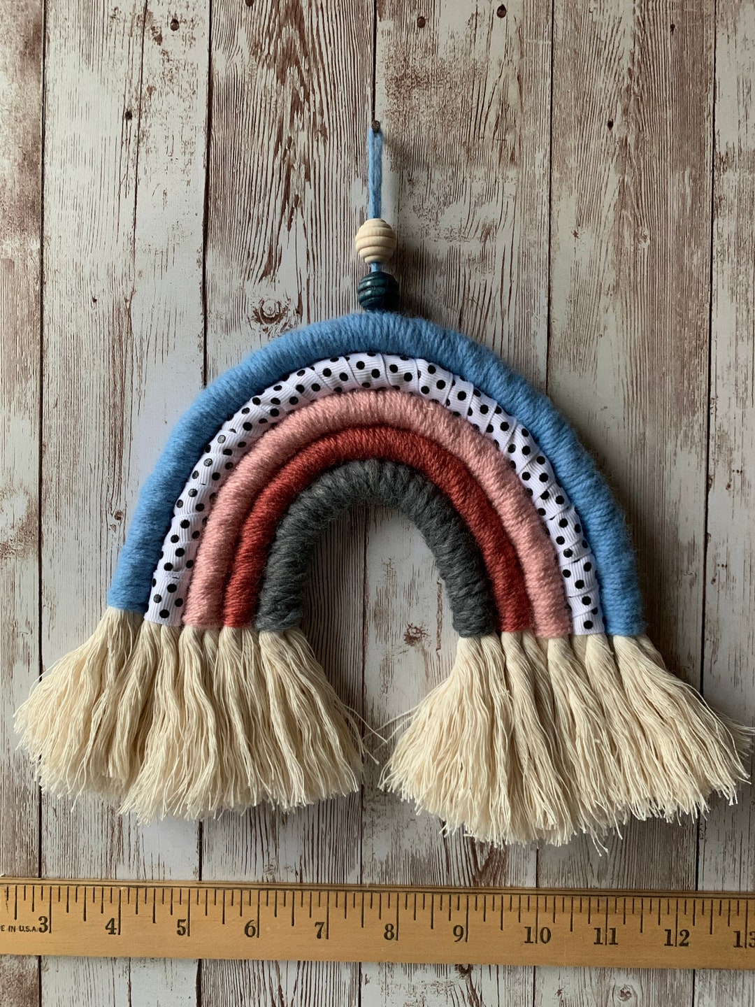 Macrame Rainbow Wall Hanging - Etsy