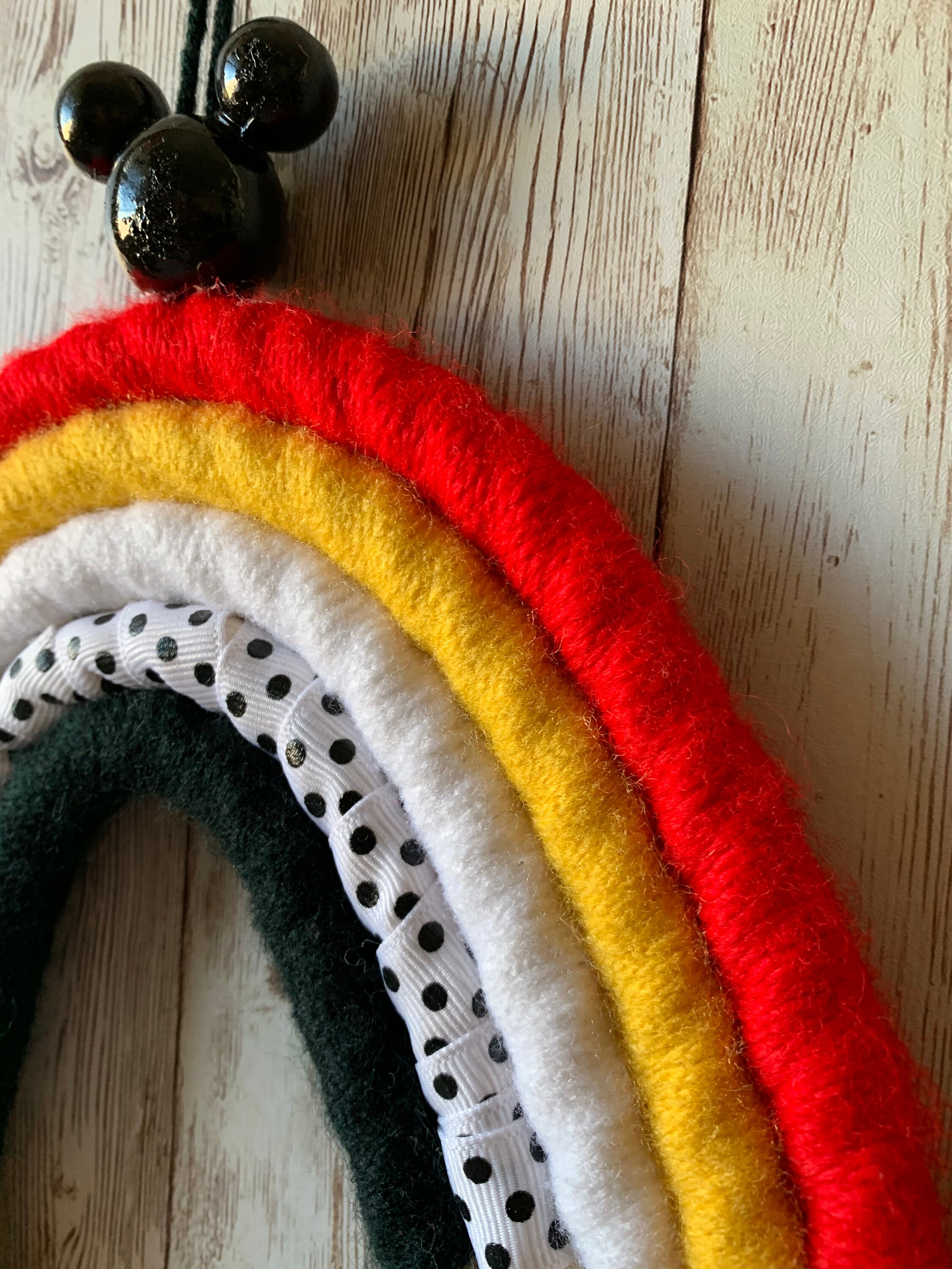 Mickey Mouse Macrame Rainbow Wall Hanging - Etsy