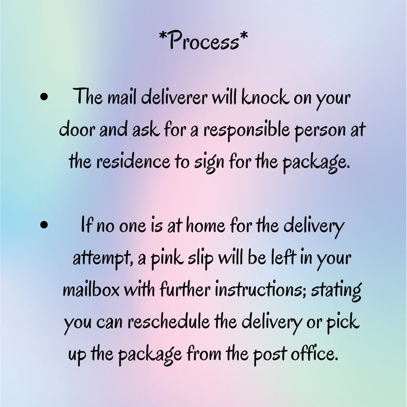 USPS Signature Confirmation - Etsy