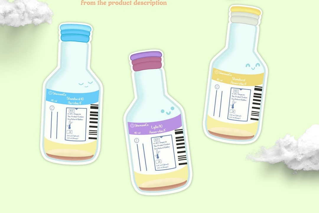 Blood Culture Stickermicrobiology Stickersmlsmlt - Etsy Denmark