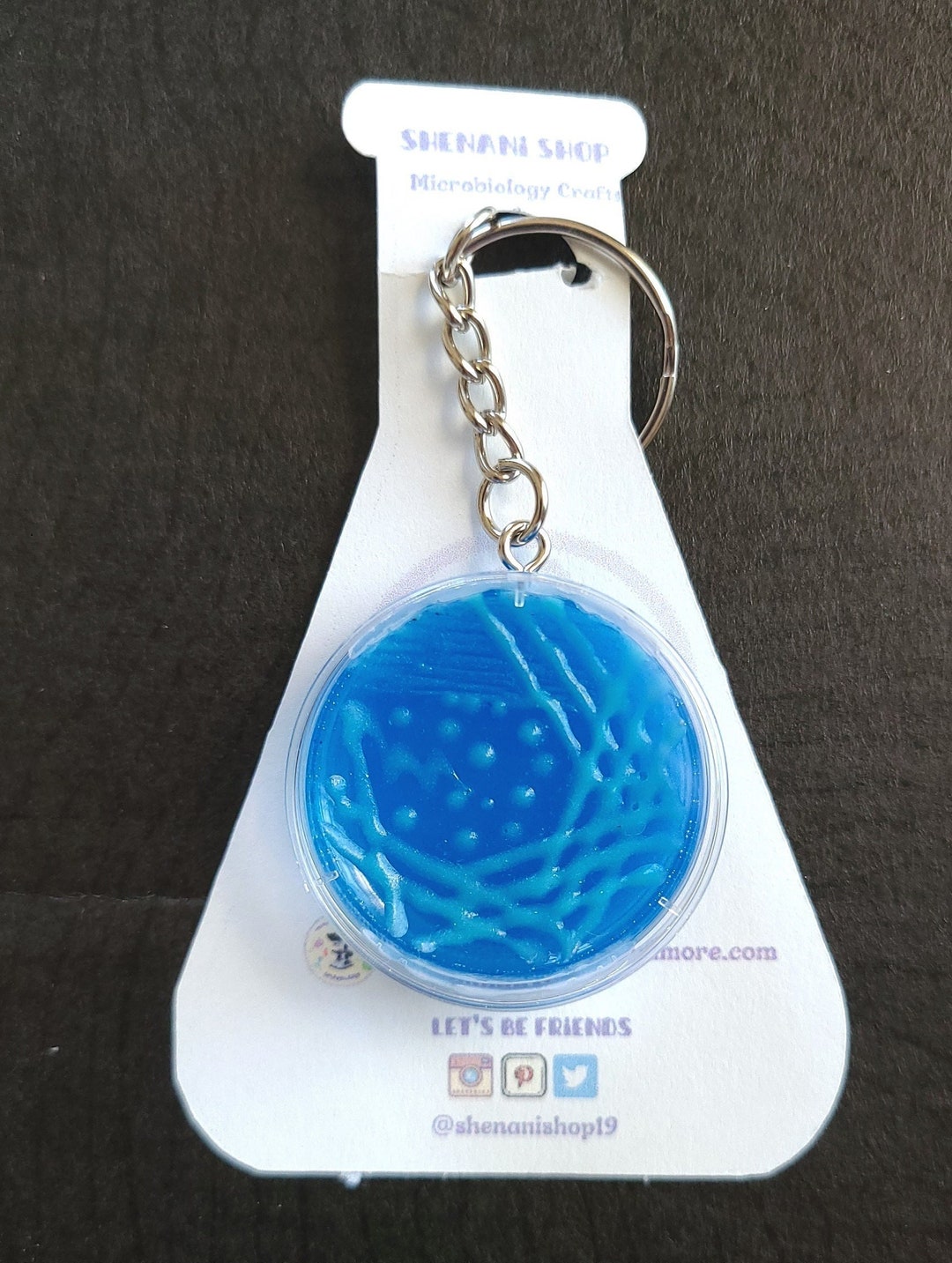 Proteus Glow in the Dark CLED Agar Petri Dish Keychainmlt,mls,lab Tech ...