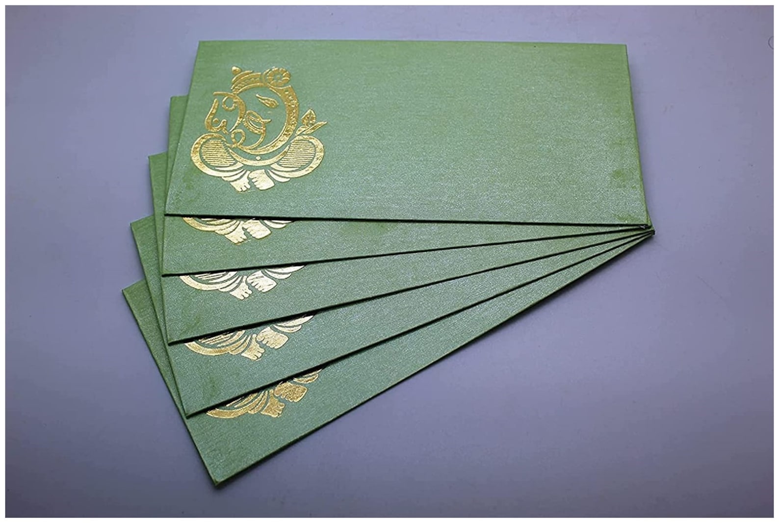 Wedding Personalised Premium Golden Ganpati Design, Designer Money Gift ...