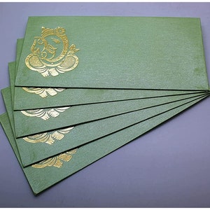 Wedding Personalised Premium Golden Ganpati Design, Designer Money Gift ...