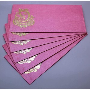 Wedding Personalised Premium Golden Ganpati Design, Designer Money Gift ...