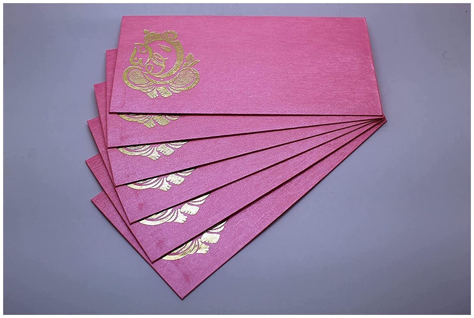 Wedding Personalised Premium Golden Ganpati Design, Designer Money Gift ...