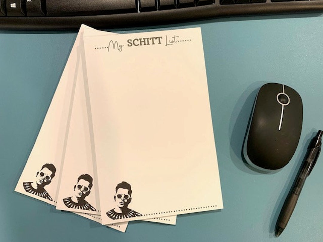 The Schitt es Creek Stationary/ Notizblock My Schitt List - Etsy Österreich